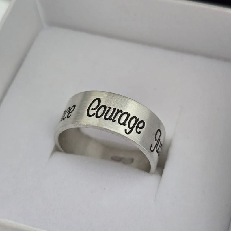 Alliance Homme - T. 58 à 82- Argent Massif - Personnalisable